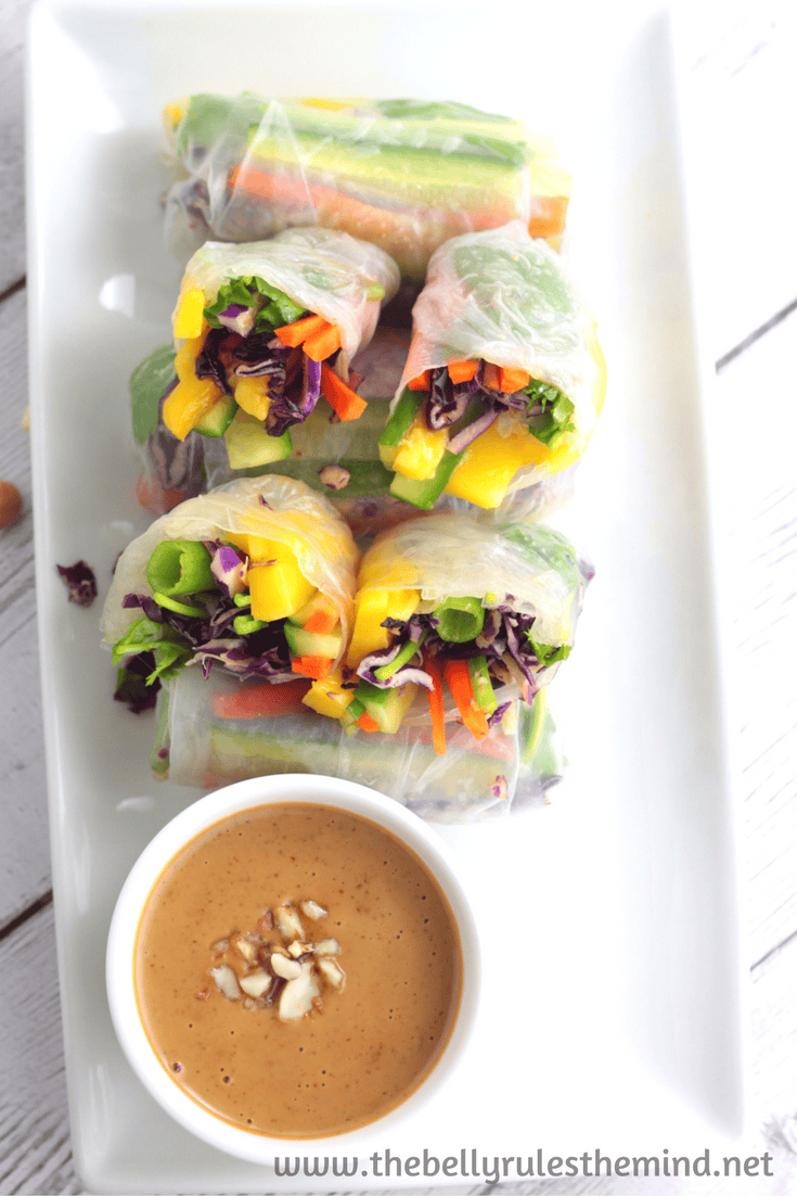 Vietnamese Summer Rolls - The Belly Rules The Mind
