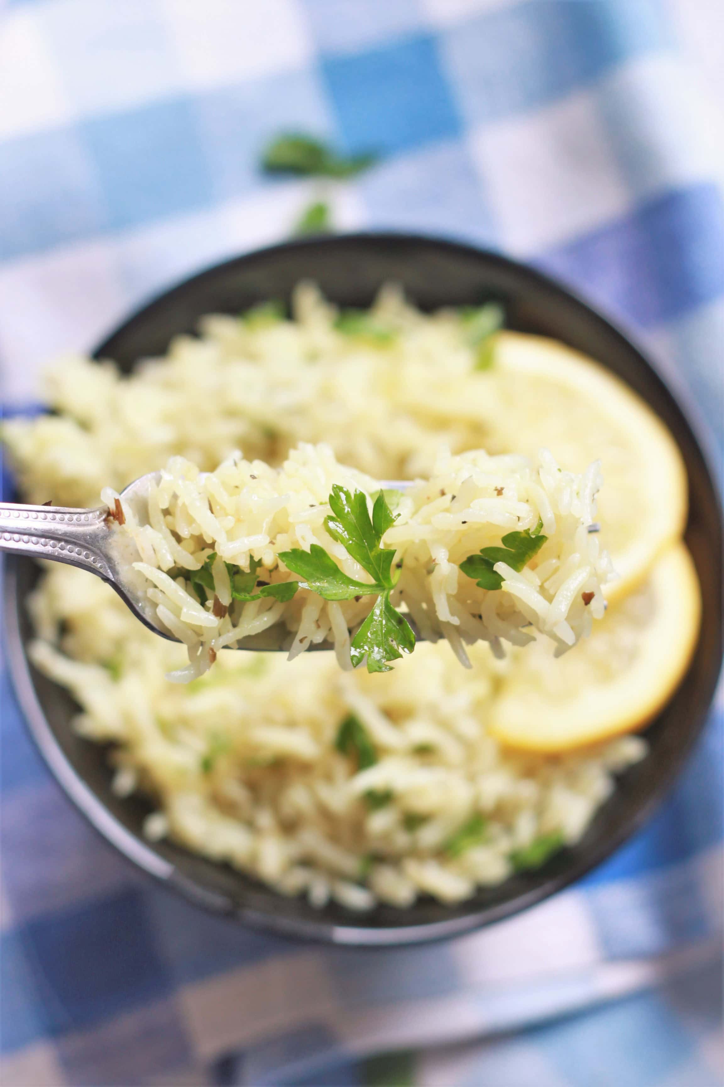 Instant Pot Lemon Rice - The Belly Rules The Mind