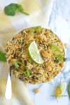 Quick And Easy Instant Pot Spinach Rice Recipe | TheBellyRulesTheMind