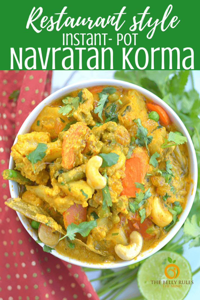Navratan Korma Recipe with Video | TheBellyRulesTheMind