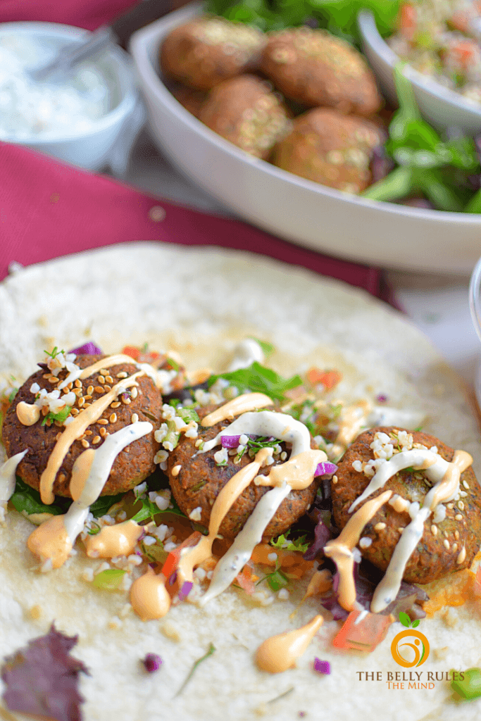 Quick Falafel Wrap Recipe - The Belly Rules The Mind