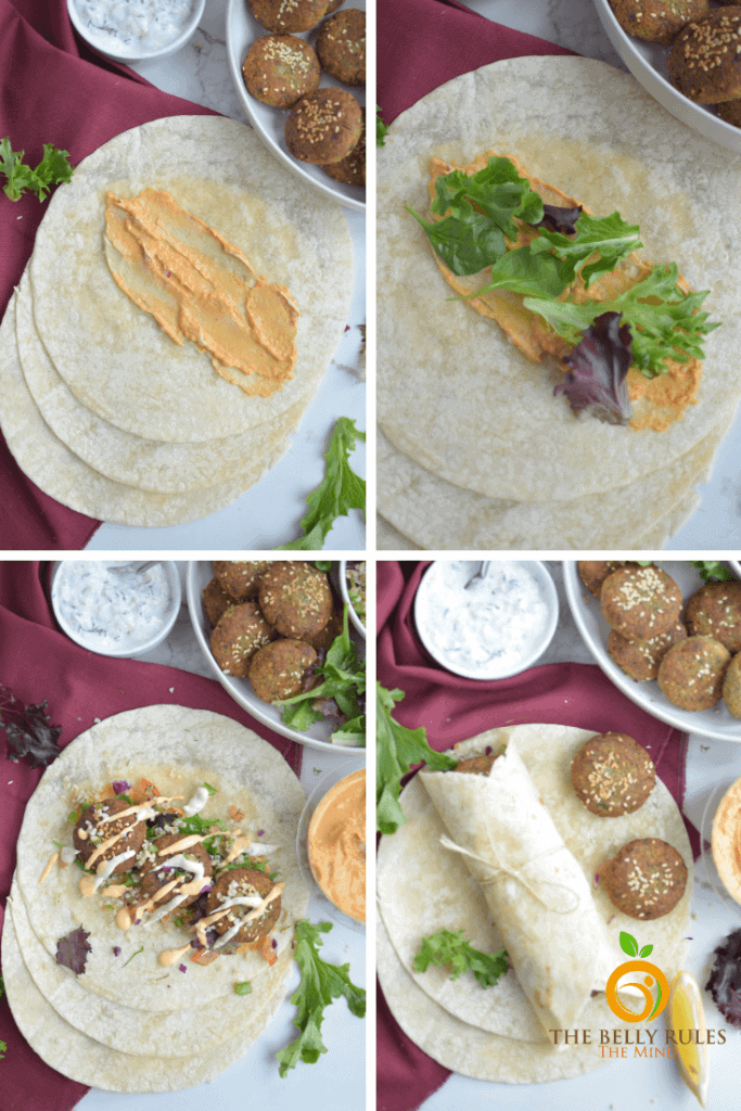 Quick Falafel Wrap Recipe - The Belly Rules The Mind
