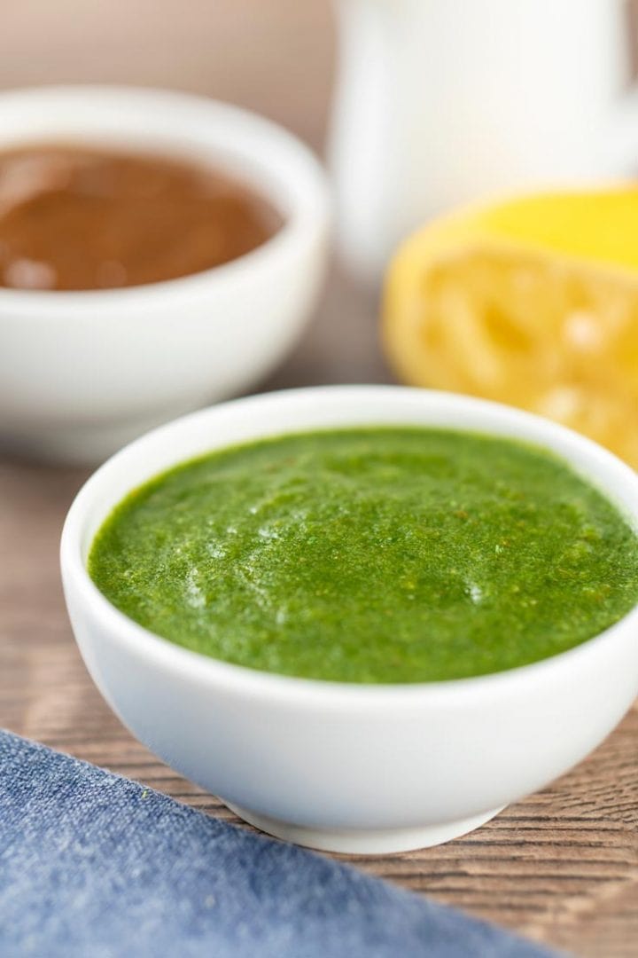 Green Cilantro Mint Chutney - The Belly Rules The Mind