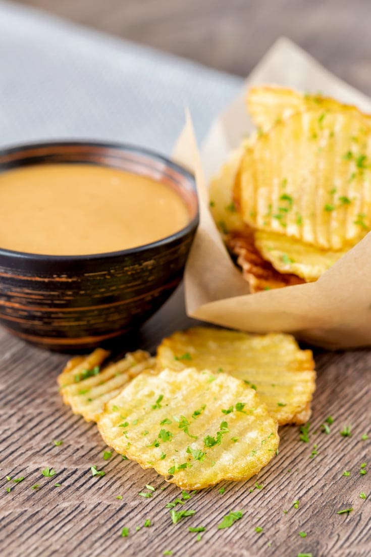 Crispy Air Fryer Potato Chips - The Belly Rules The Mind