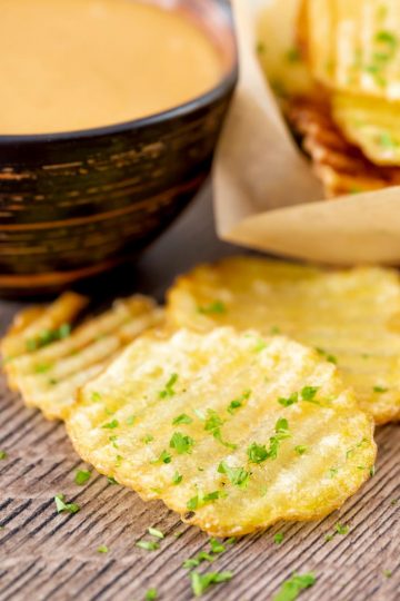 Crispy Air Fryer Potato Chips - The Belly Rules The Mind