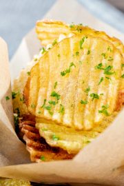 Crispy Air Fryer Potato Chips - The Belly Rules The Mind