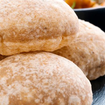 Easy Puffed Puri /Indian Fried Bread - The Belly Rules The Mind