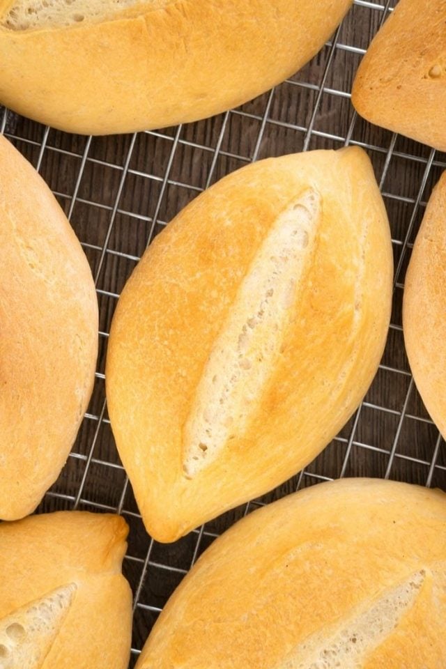 Authentic Mexican Bolillo Crusty Bread | TheBellyRulesTheMind