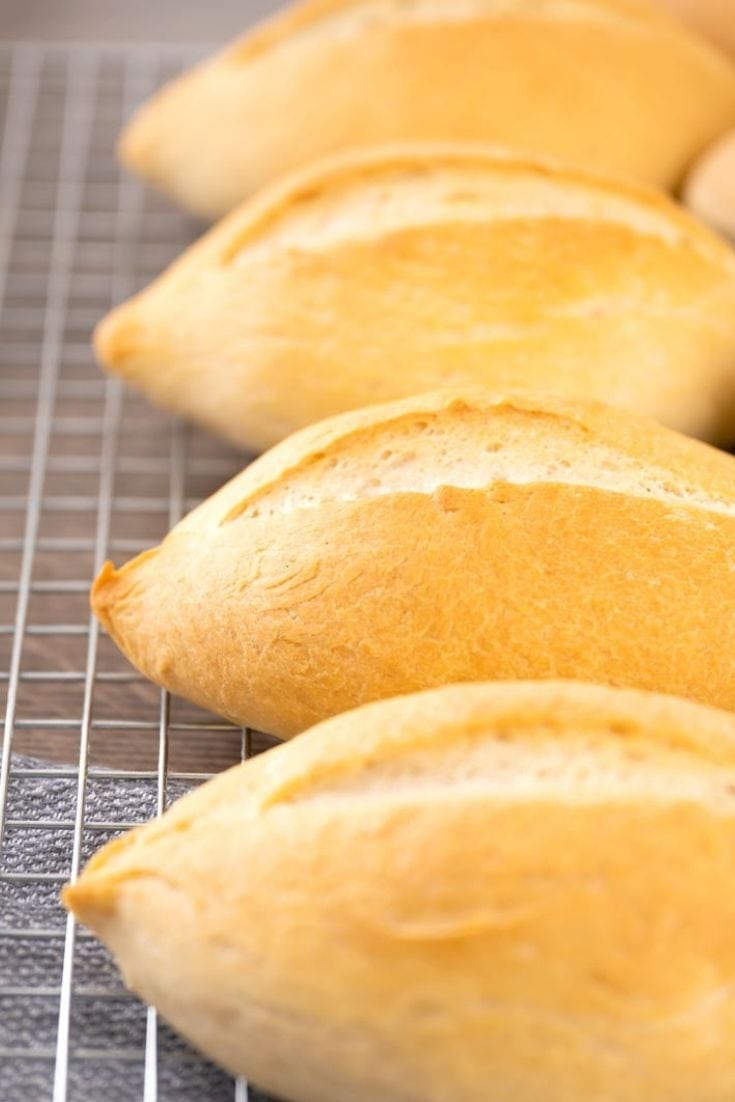 Authentic Mexican Bolillo Crusty Bread | TheBellyRulesTheMind