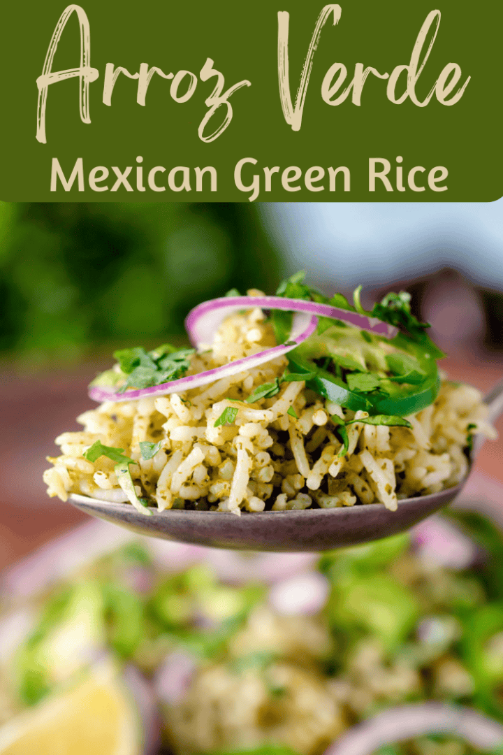 Spicy Arroz Verde - Mexican Green Rice Recipe | BellyRulestheMind