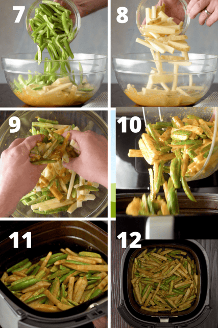 10 minute Air Fryer Tindora Sabji - The Belly Rules The Mind