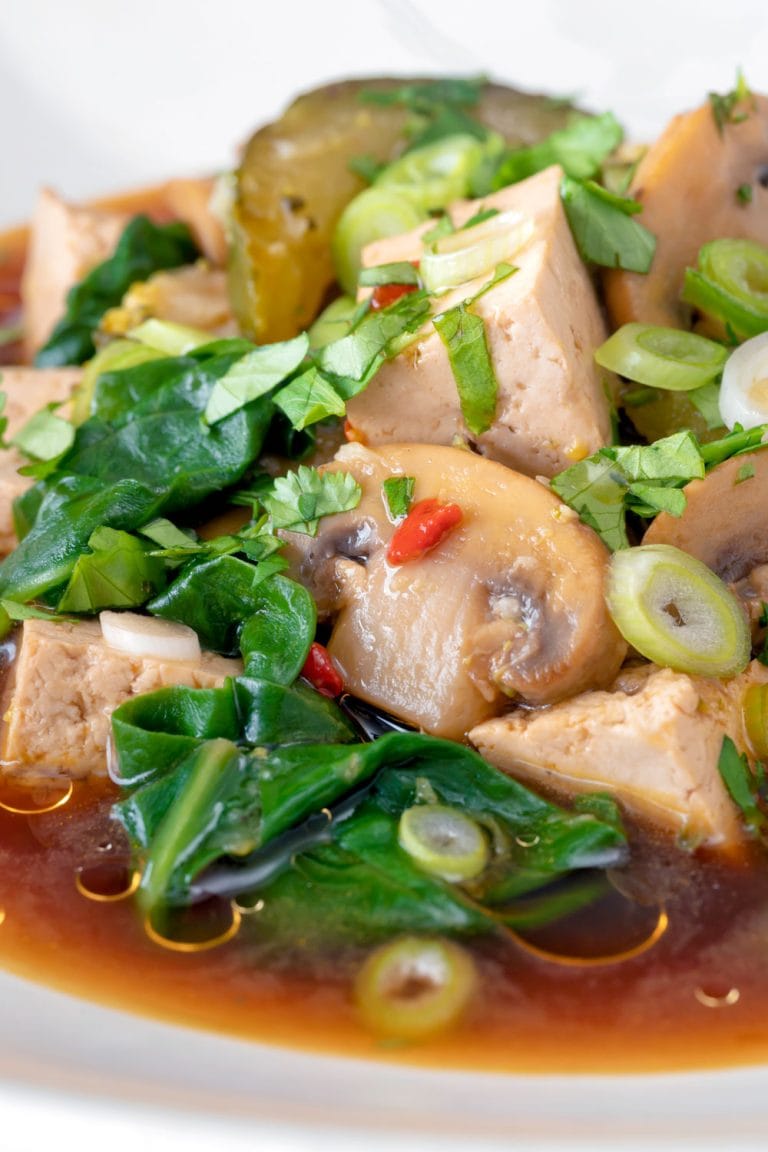 Easy Tofu Soup - The Belly Rules The Mind