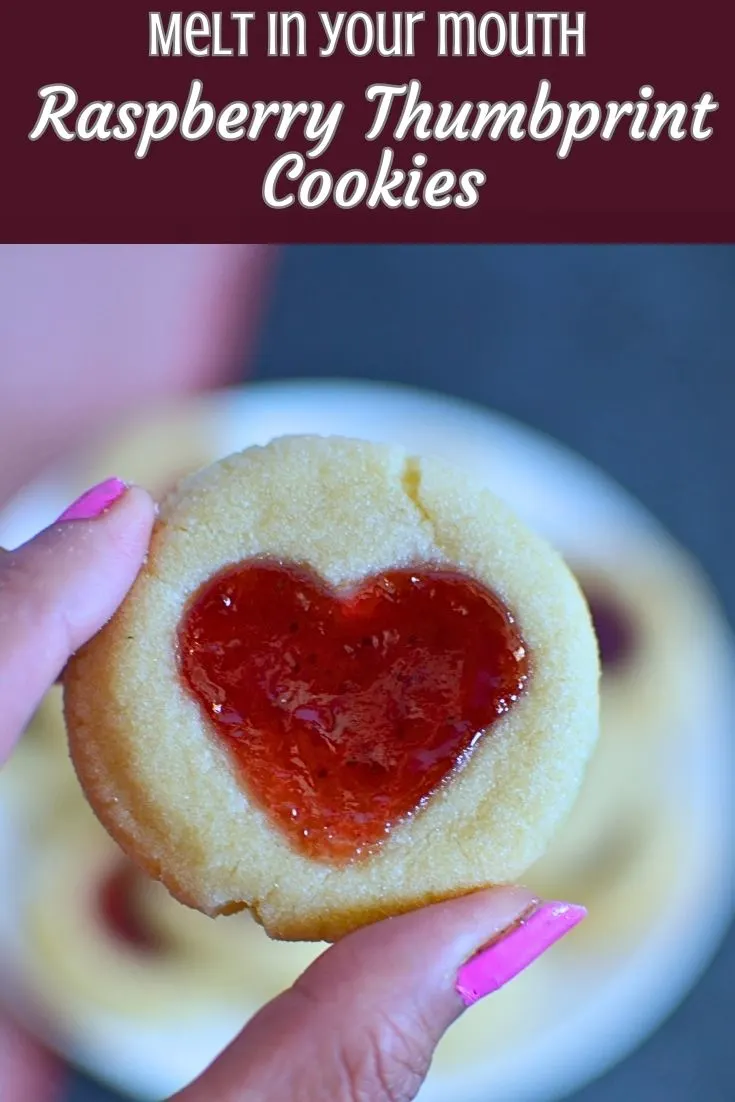 4 Ingredient Easy Raspberry Thumbprint Cookies Recipe