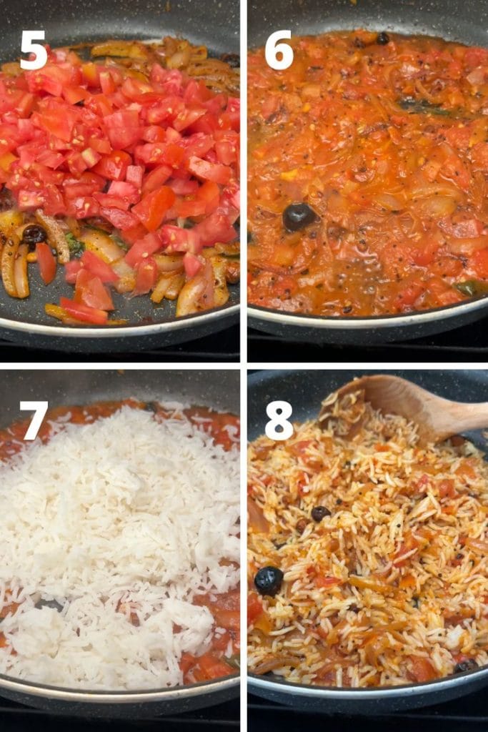 Easy Indian Tomato Rice Recipe - The Belly Rules The Mind