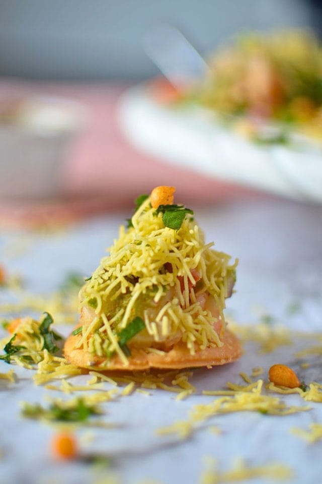 Sev Puri Recipe (Authentic Mumbai Style Sev Batata Puri) - The Belly ...