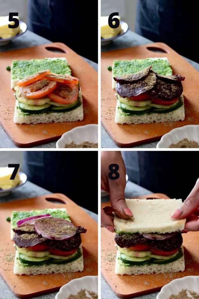 Authentic Bombay Sandwich Recipe - The Belly Rules The Mind