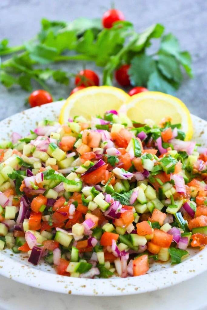 Easy Refreshing Tantalizing Kachumber Salad - The Belly Rules The Mind