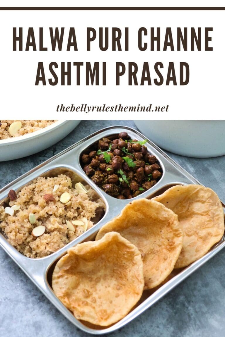 Halwa Puri Channa Divine Ashtami Prasad - The Belly Rules The Mind
