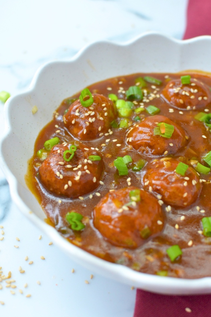 Vegetable Manchurian Gravy - The Belly Rules The Mind