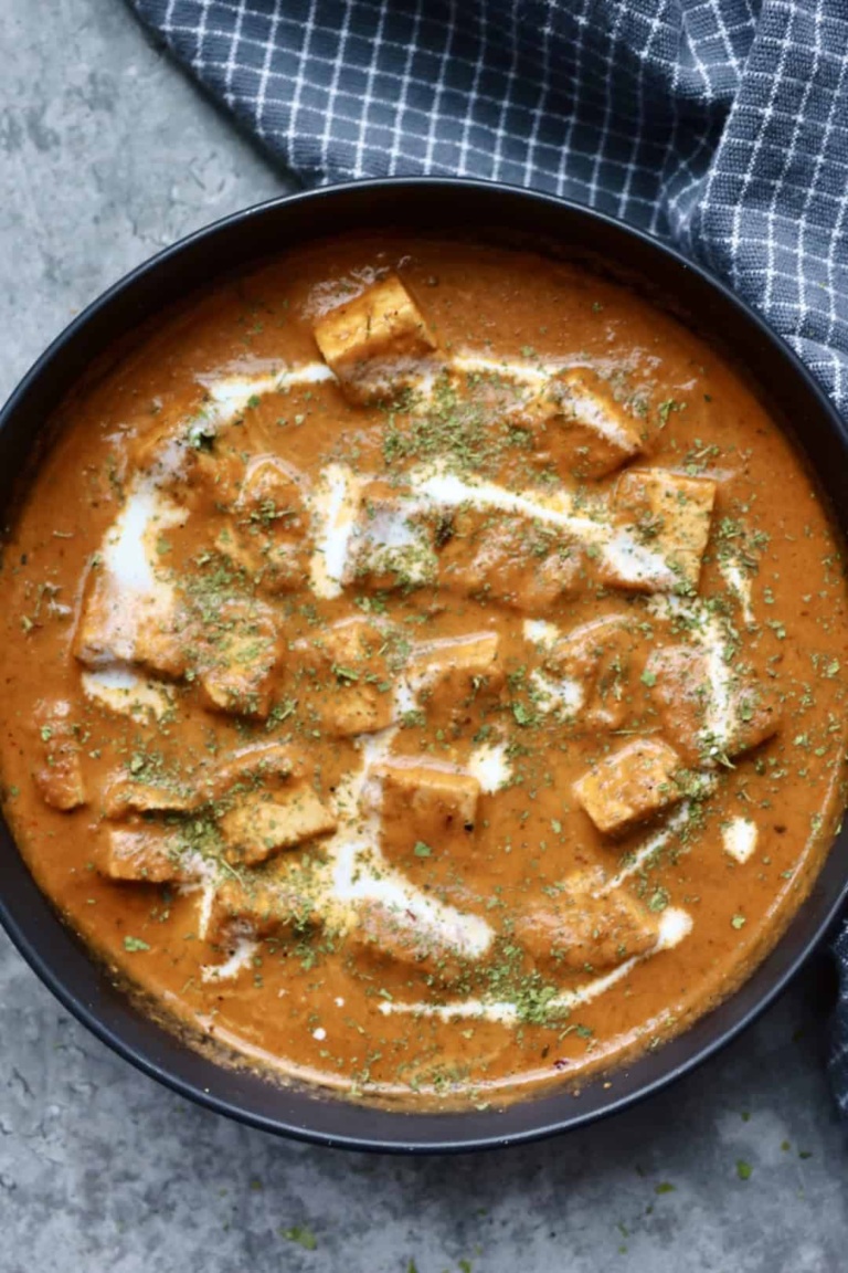 Creamy Delicious Paneer Makhani (Paneer Butter Masala) - The Belly ...
