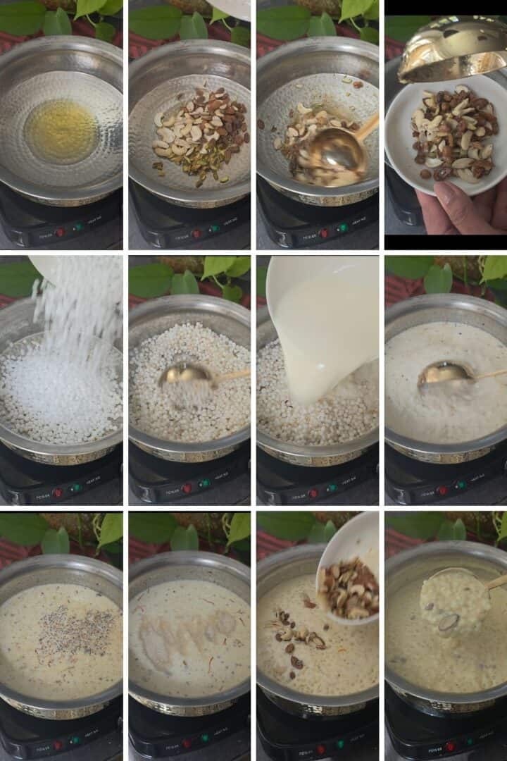 Rich & Creamy Sabudana Kheer / Indian Tapioca Pudding Recipe - The Belly Rules The Mind