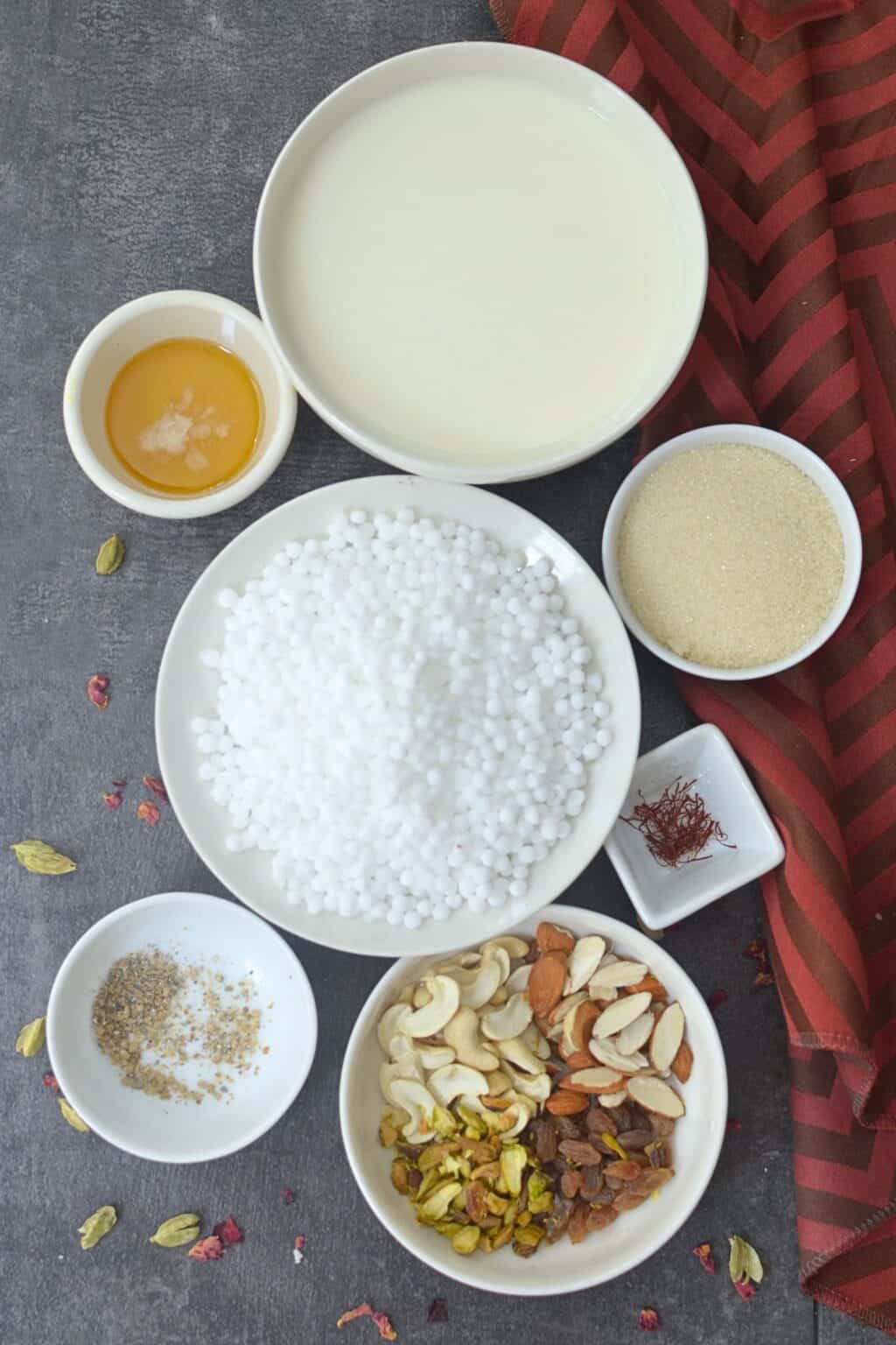 Rich & Creamy Sabudana Kheer / Indian Tapioca Pudding Recipe - The Belly Rules The Mind