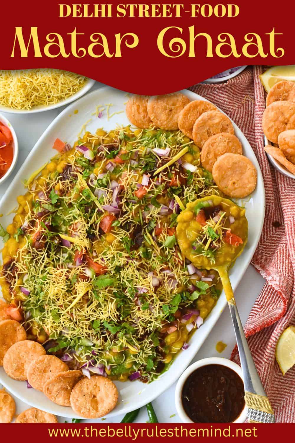 Street-Style Ragda Chaat | Matar Chaat Recipe - The Belly Rules The Mind