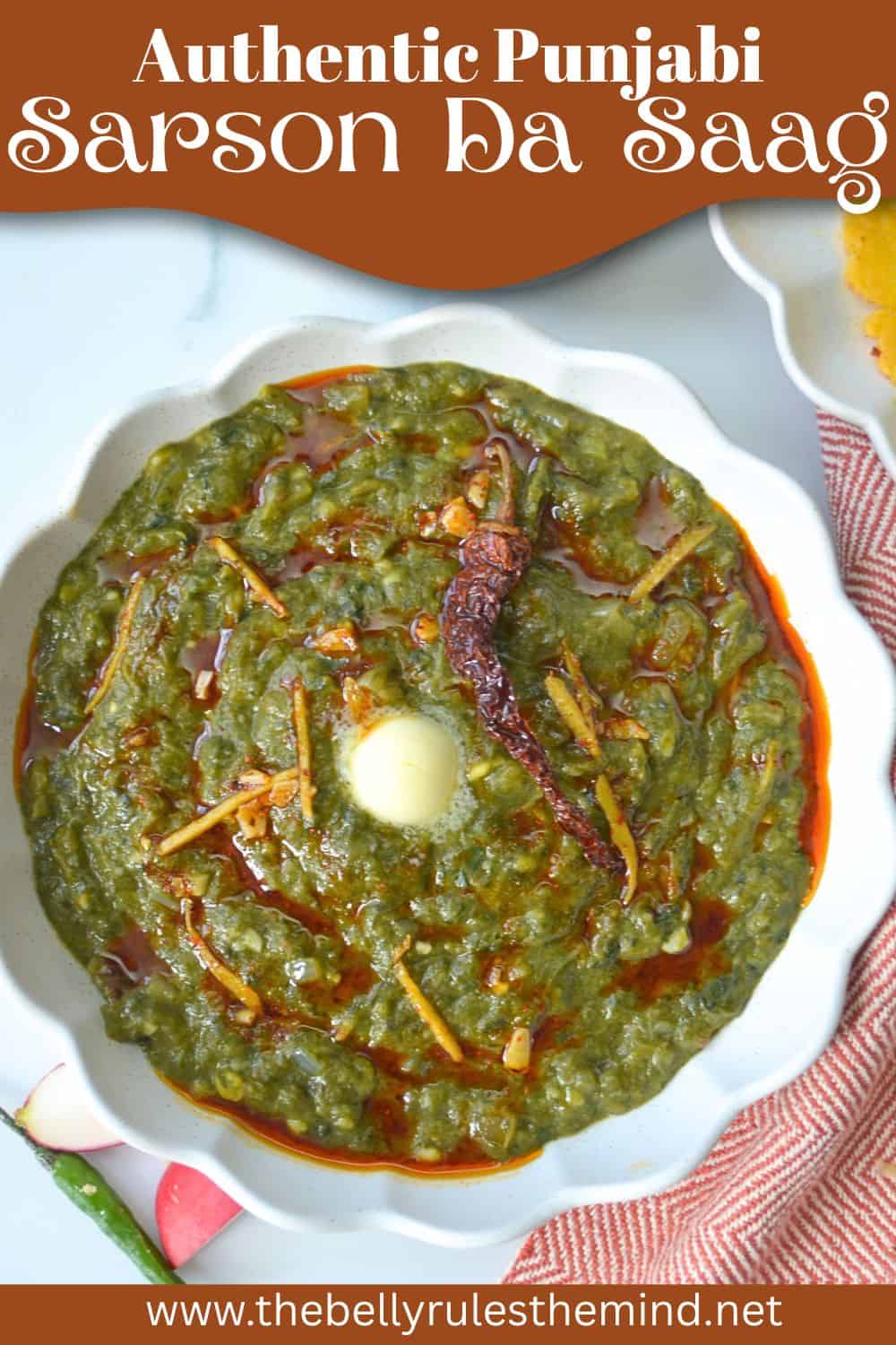 Authentic Punjabi Sarson da Saag - The Belly Rules The Mind