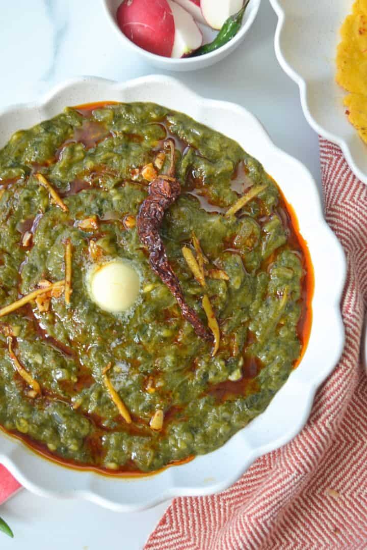 Authentic Punjabi Sarson da Saag - The Belly Rules The Mind