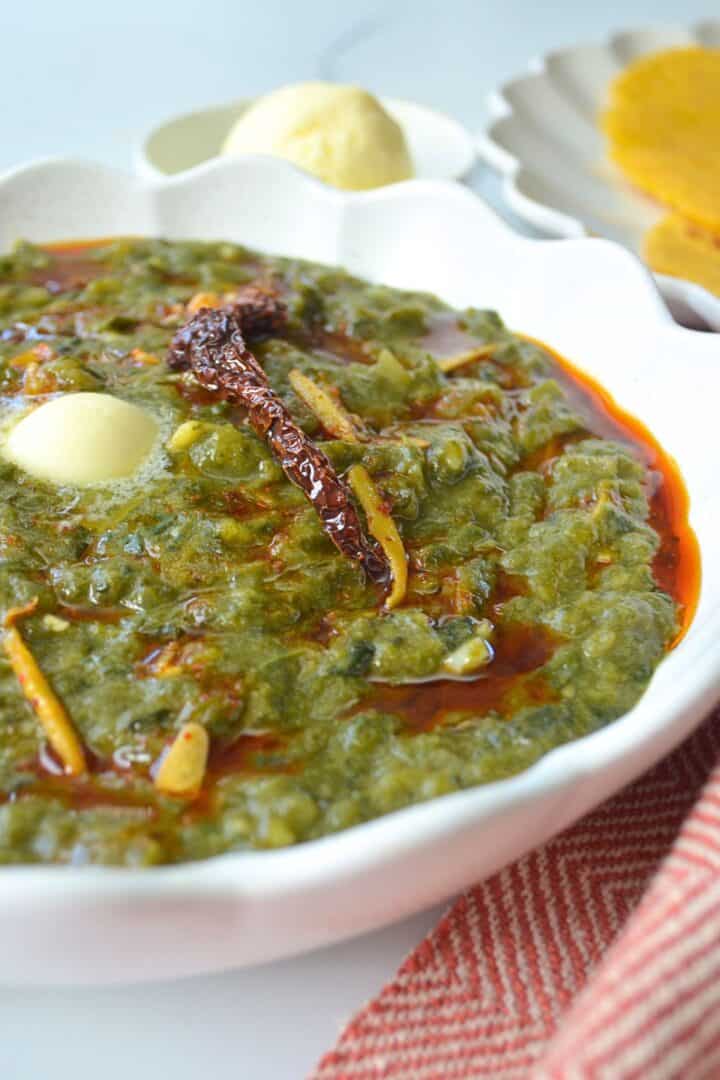 Authentic Punjabi Sarson da Saag - The Belly Rules The Mind