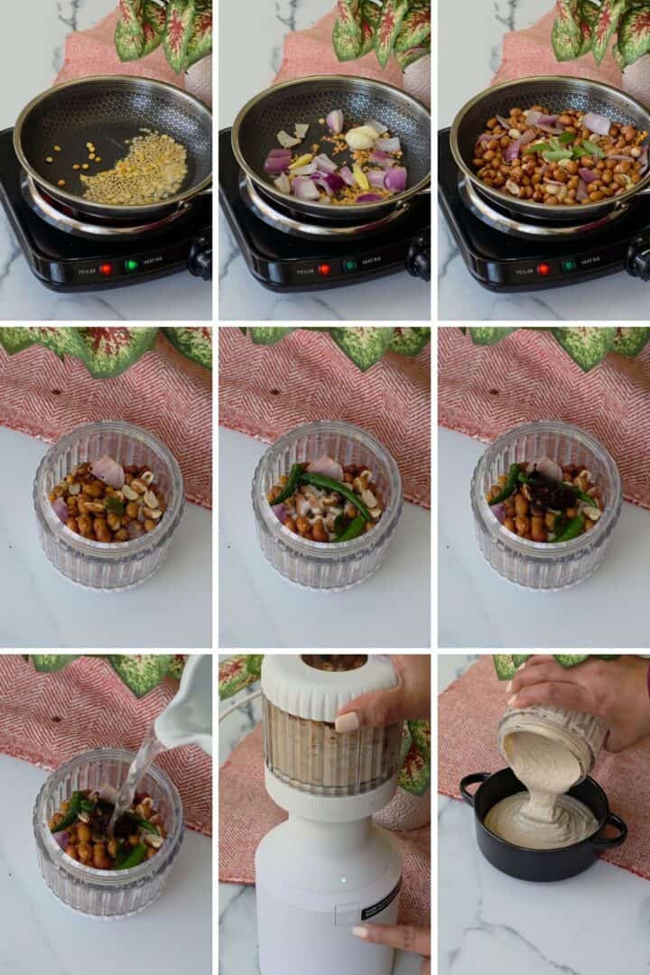 Andhra Style Peanut Chutney | 3 flavors - The Belly Rules The Mind