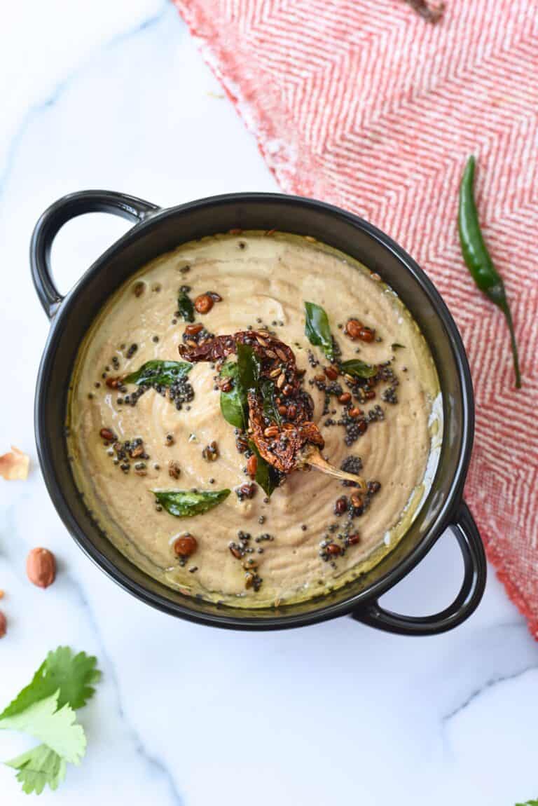 Andhra Style Peanut Chutney | 3 flavors - The Belly Rules The Mind